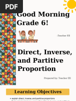 Direct, Inverse, and Partitive Proportions | PDF | Teaching Methods ...