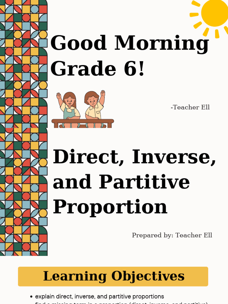 Direct - Inverse - and Partitive Proportion | PDF | Ratio | Breads