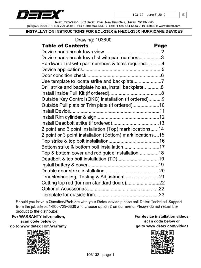 Detex Barra 3 Puntos | PDF