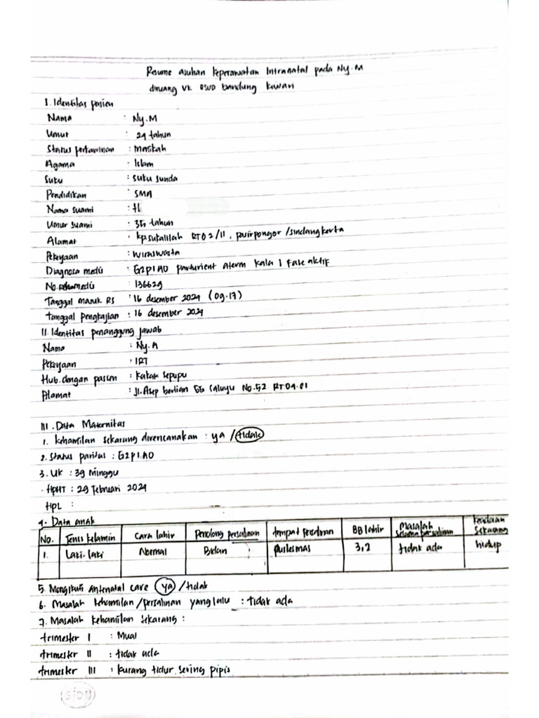 Resume VK Di RS Bandung Kiwari | PDF