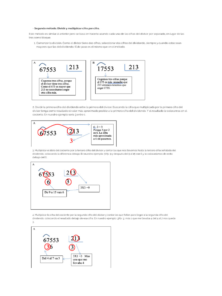 explicacion divisiones 3 cifras 2 | PDF