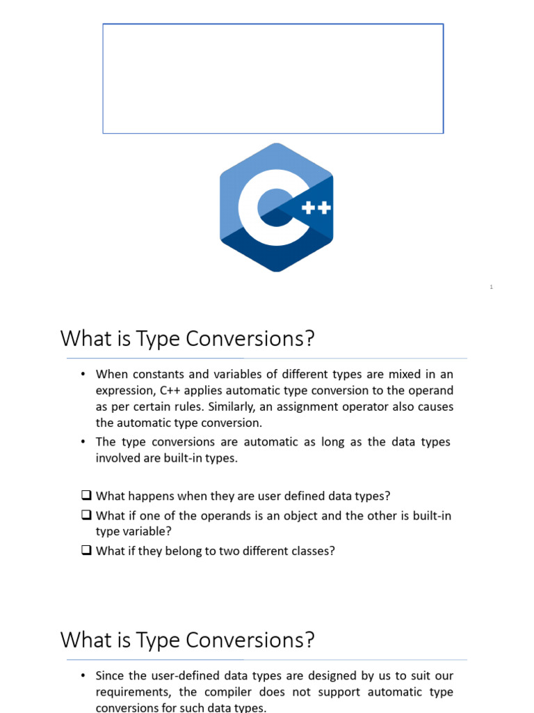 PPT9 Polymorphism TypeConversion | PDF | Constructor (Object Oriented ...