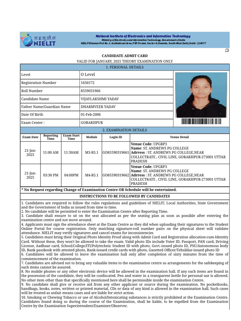 Student - Nielit.gov - in CAND OnlineCourseAdmitCard Ver1.aspx Qs ...