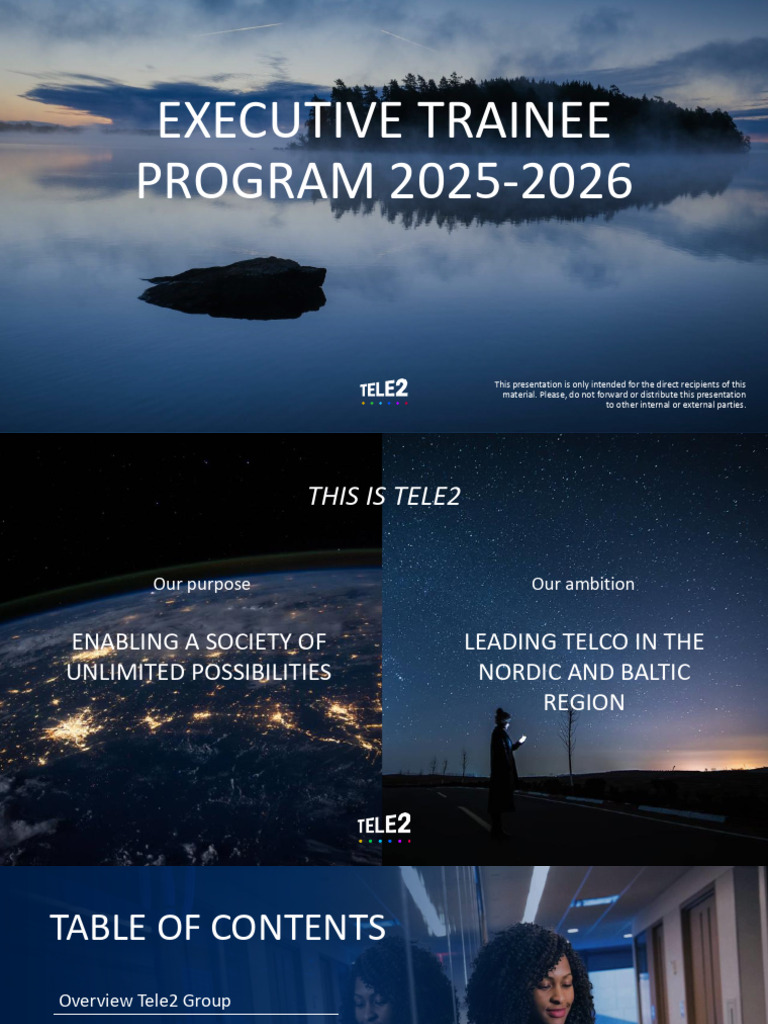 Tele2 Executive Trainee Program Overview | PDF | Business | Business ...