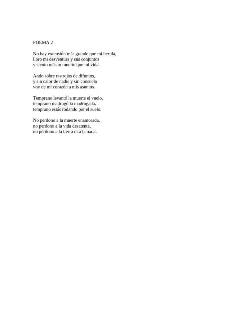Poema 2 | PDF