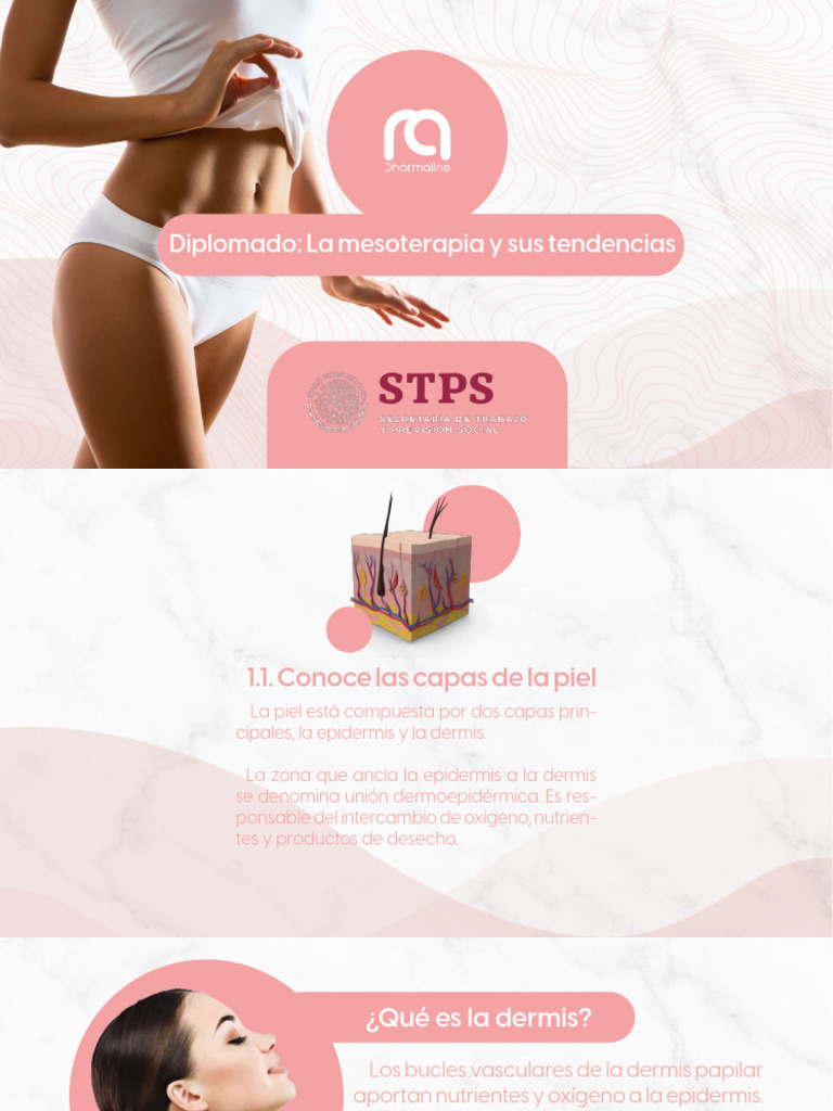 La Mesoterapia y Sus Tendencias Dharmaline 1 | PDF | Piel | Tejido adiposo