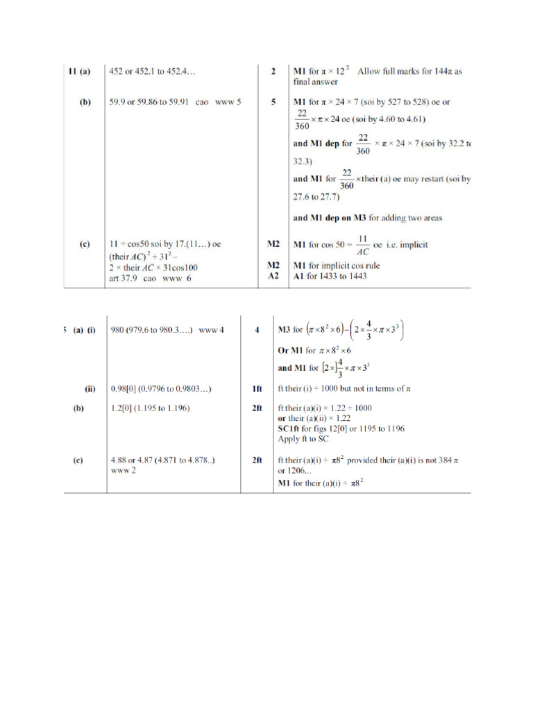 Mensuration Worksheet1ms | PDF