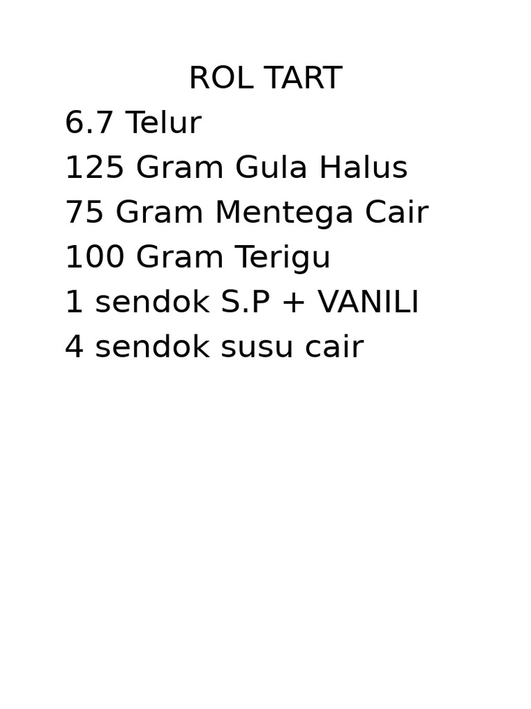 Rol Tart | PDF