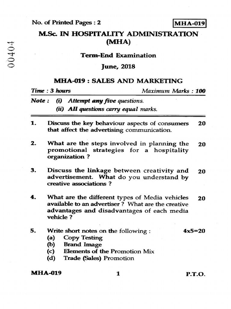 MHA 019 June 2018 | PDF