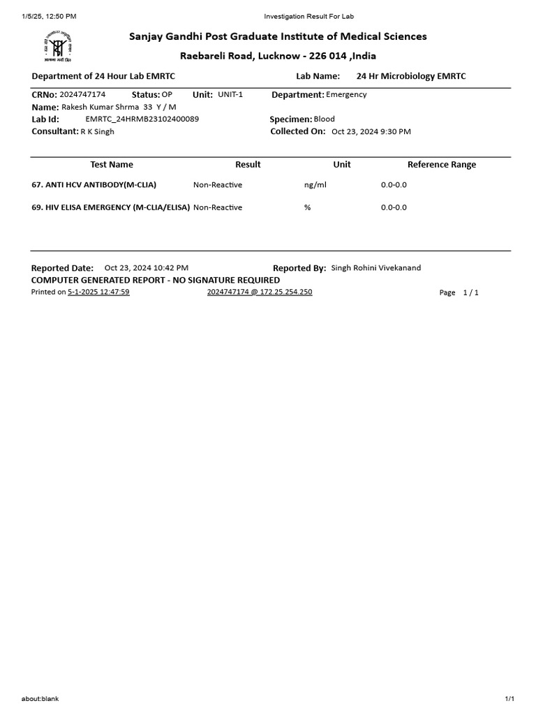 Investigation Result For Lab10 | PDF