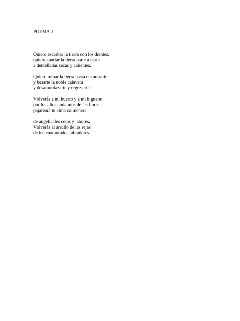 Poema de Amor y Resurrección | PDF
