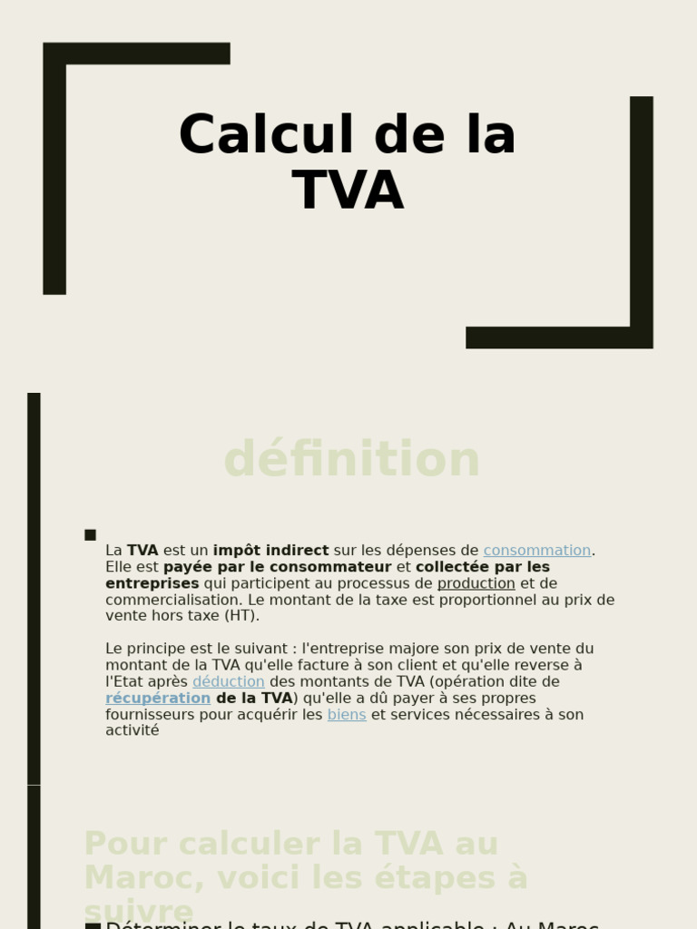 Calcul de La TVA | PDF