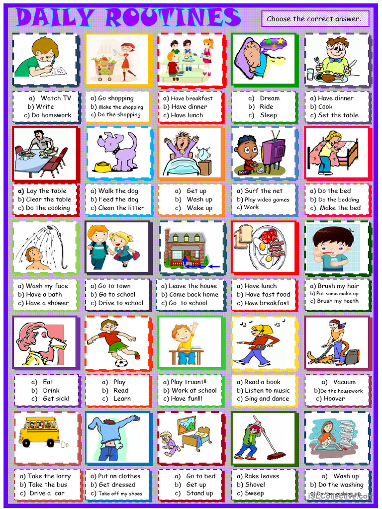 Daily Chores and Routine Activities | PDF
