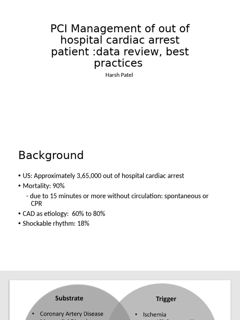 Out of Hospital Cardiac Arrest and PCI | PDF | Cardiopulmonary ...