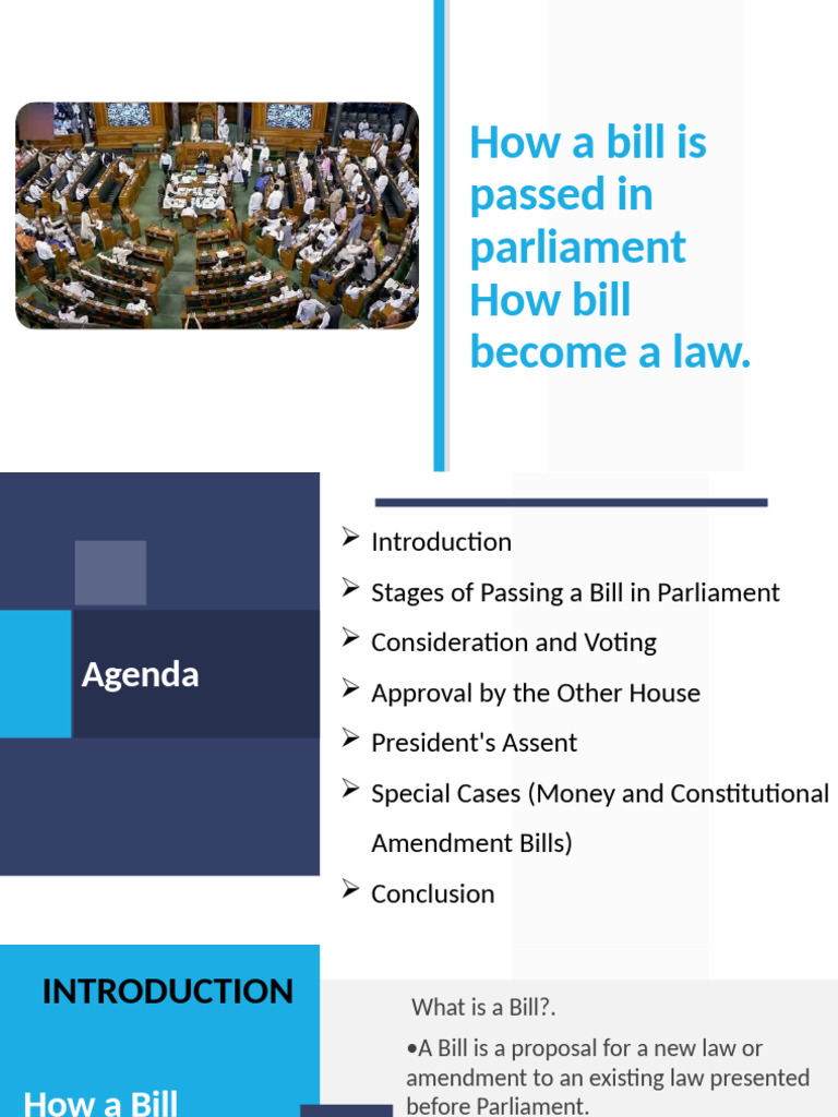 How A Bill Is Passed in Parliament | PDF | Bill (Law) | Royal Assent