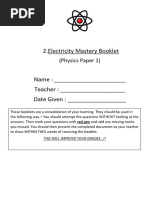 CXC Paper 2 Test: Electrical Energy and Transformations | PDF