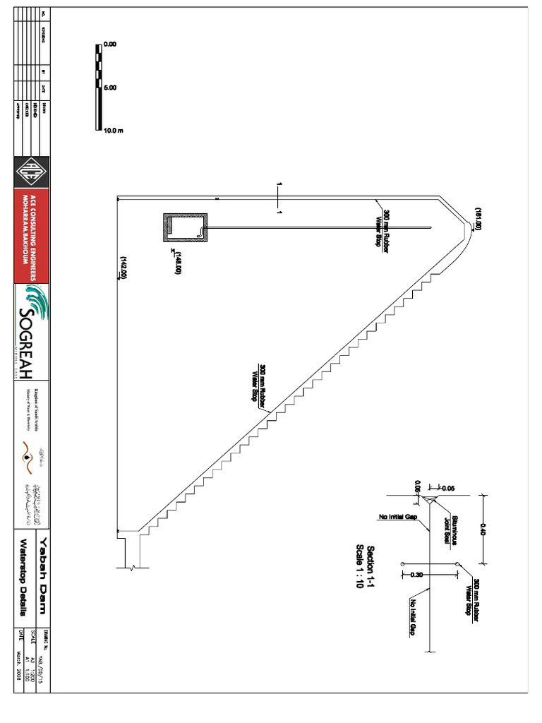 02-Dam Water Stop (Sample Plan) | PDF