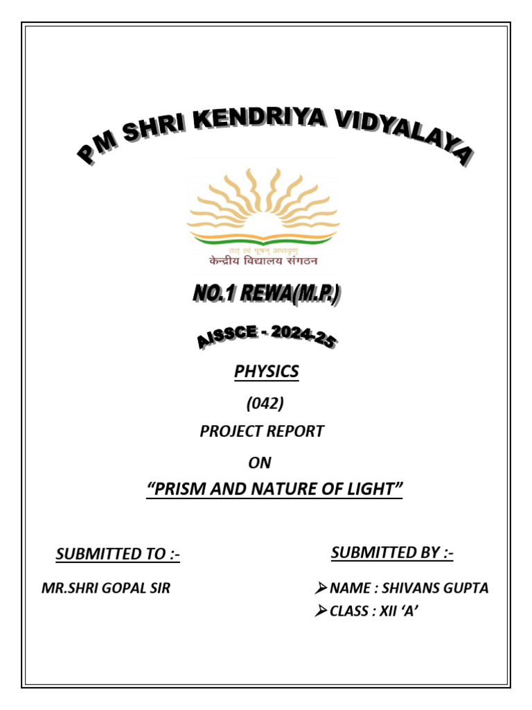 physics project for class 12 | PDF | Radiation | Electromagnetic Radiation