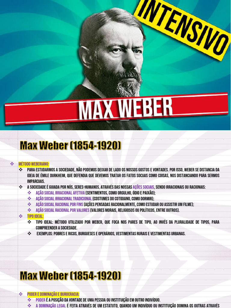 MAX WEBER | PDF | Max Weber | Sociologia