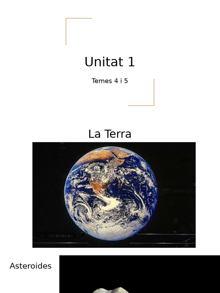 Unitat 1. La Terra | PDF