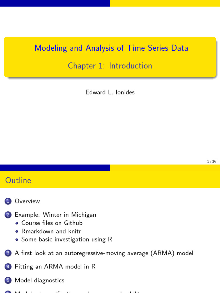 531-L1 | PDF | Time Series | Applied Mathematics