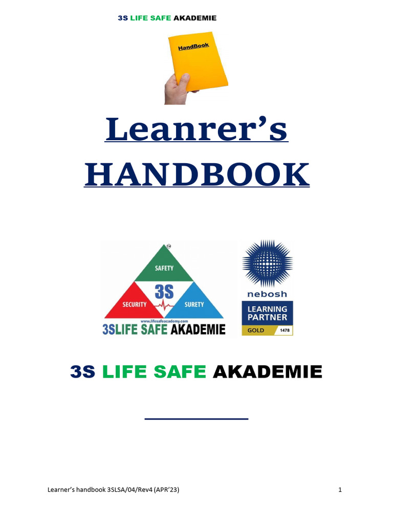 Learner's Handbook Rev4 (APR'23) - 27.04.2023-1-18 | PDF | Occupational ...