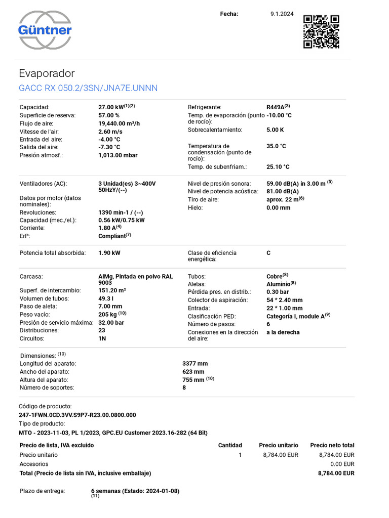 GACC-RX-050-2-3SN-JNA7E-UNNN (1) | PDF | Física Aplicada e Interdisciplinaria | Cantidades fisicas