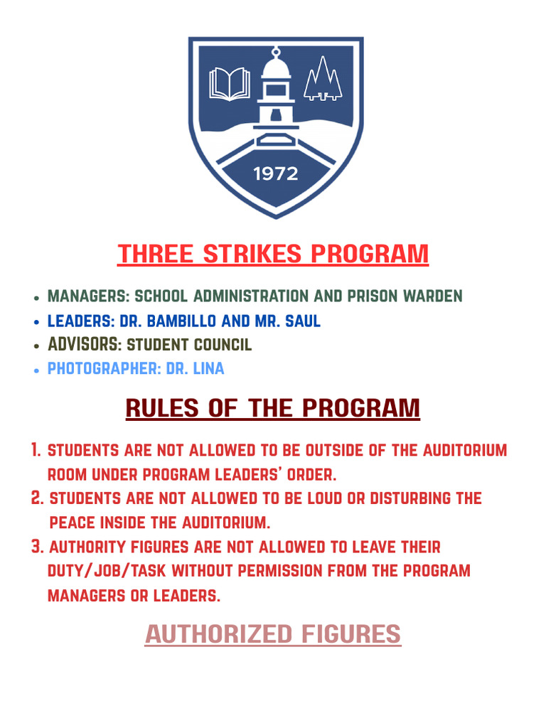 Three Strikes Program | PDF