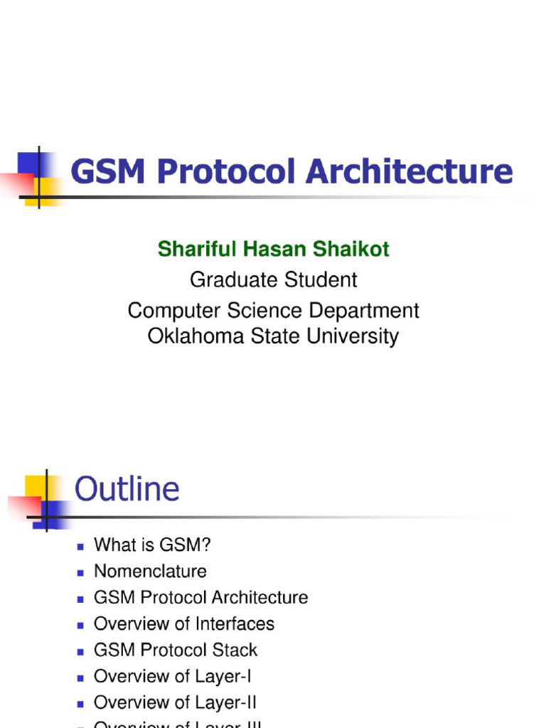 GSM Protocols | PDF