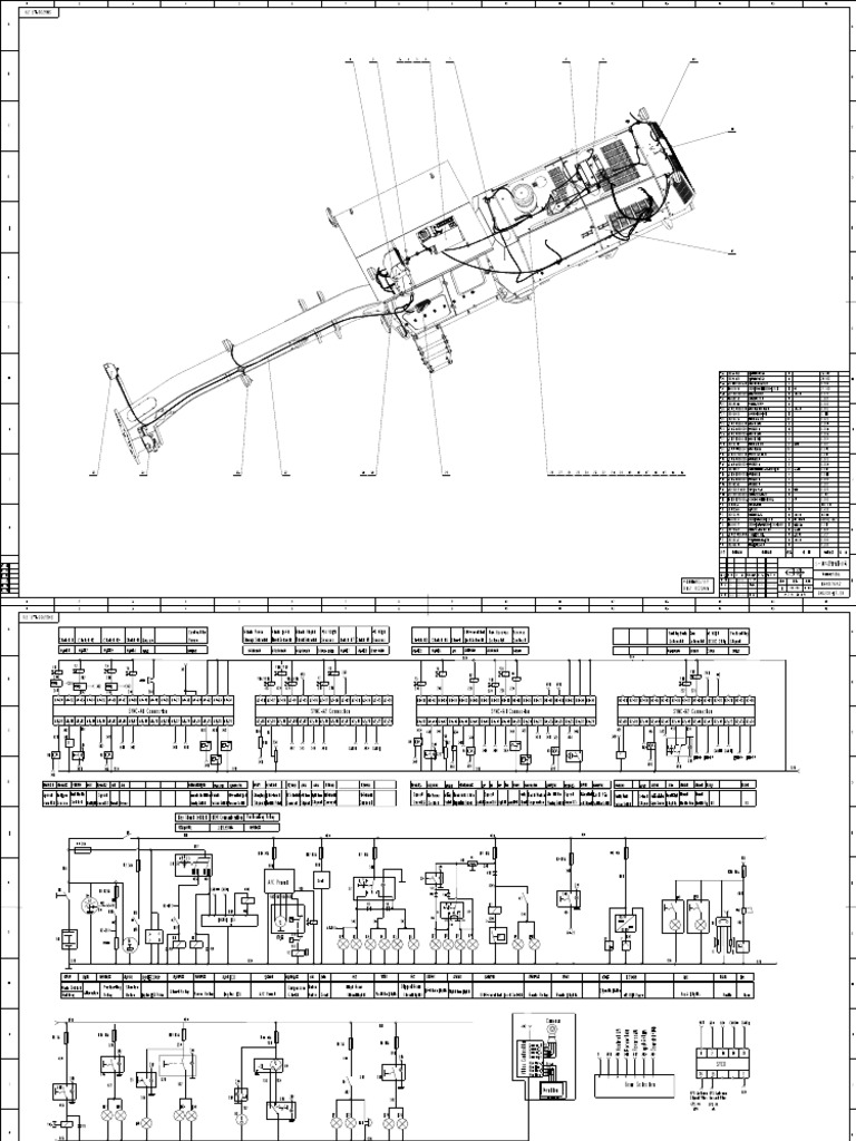 SHG190C液压原理图 - Planos Electricos Motoniveladora | PDF