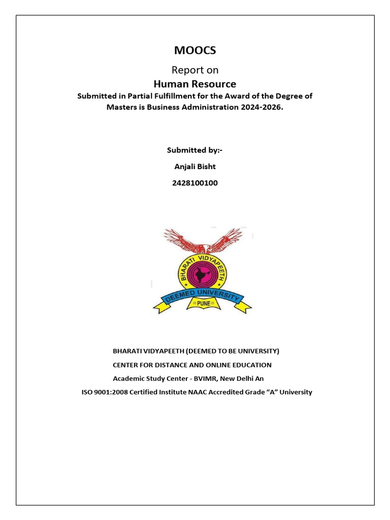 MOOC Project | PDF | Compensation And Benefits | Employee Retention