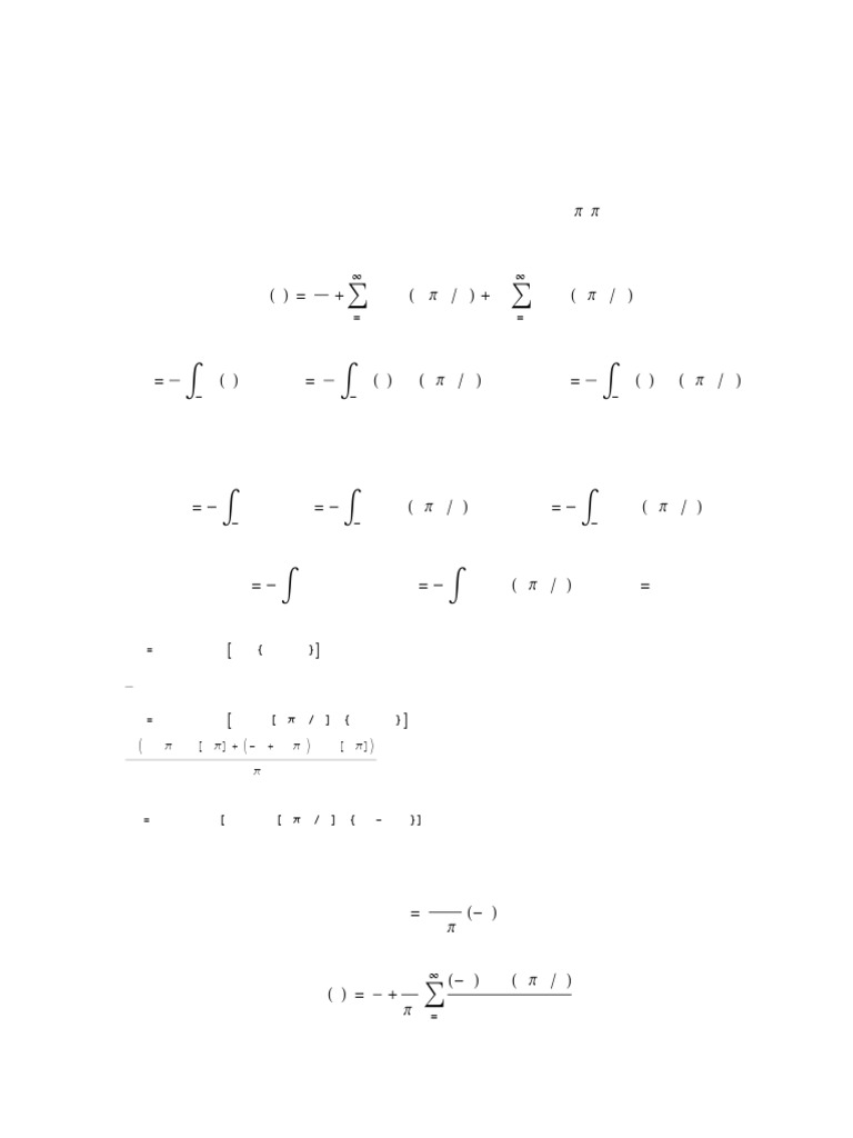 Fourier Series on Non-Symmetric Intervals | PDF | Fourier Series ...
