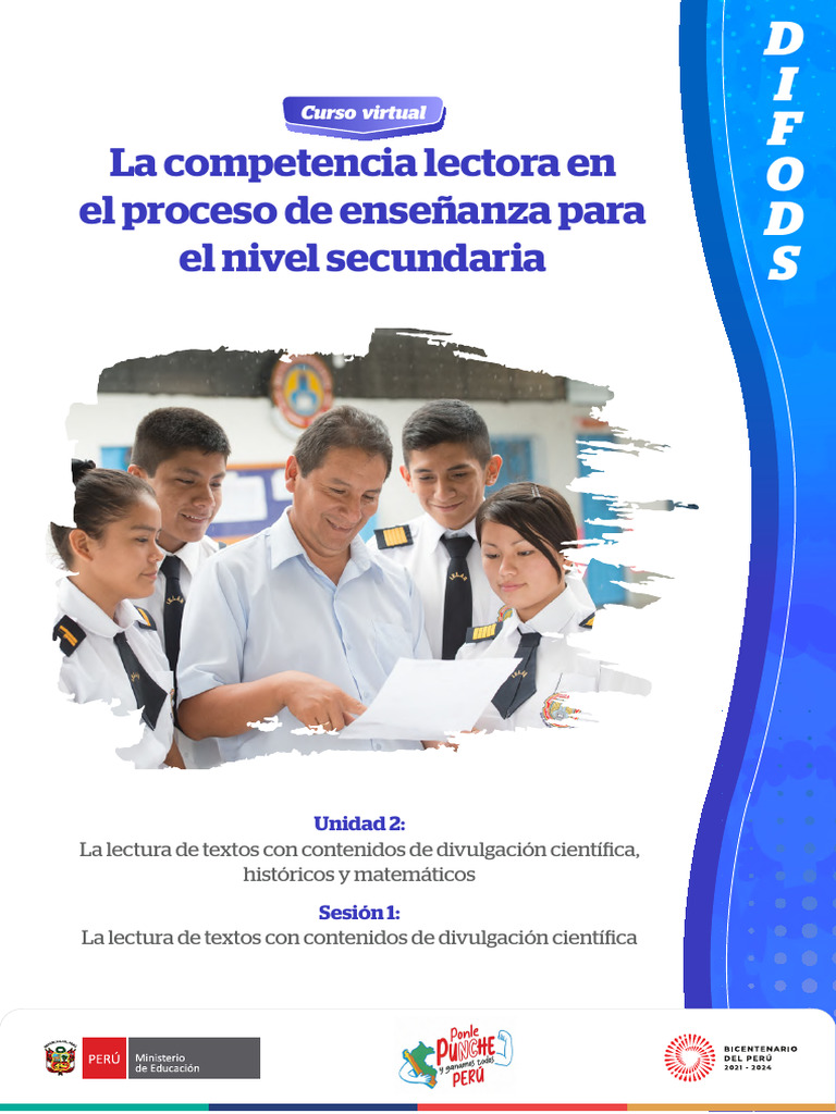 Fasciculo U2S1 Secundaria | PDF | Enseñando | Aprendizaje