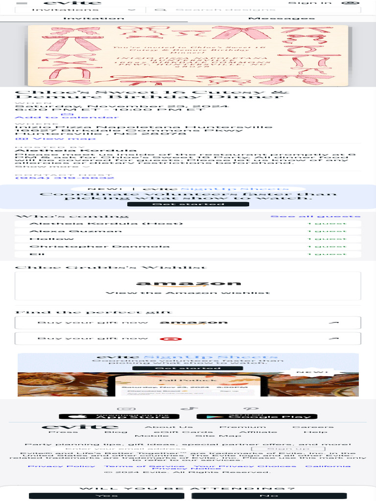 Evite Online Invitations, Greeting Cards & Party | PDF