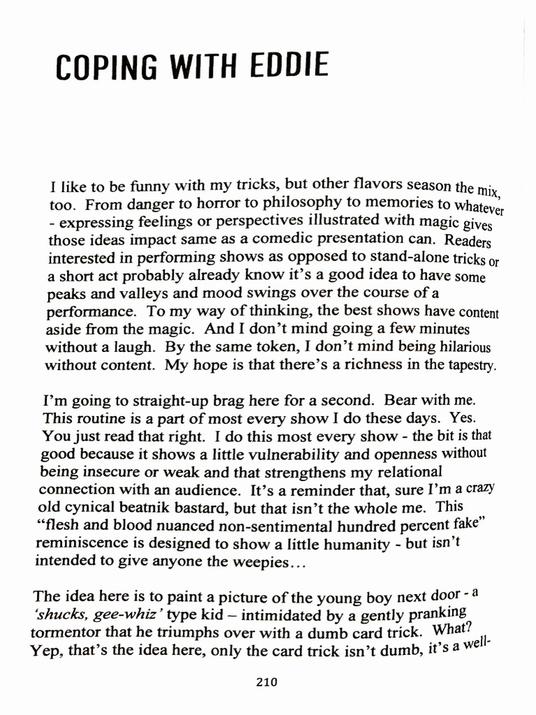 Steve Spill - Coping With Eddie - Ultra Mental Deck | PDF