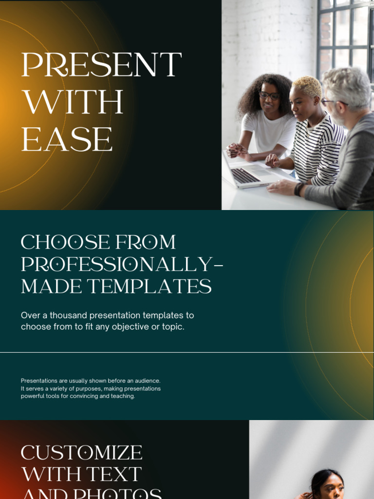 Dark Colorful Gradient Brutalist Business Presentation | PDF | Lecture | Communication