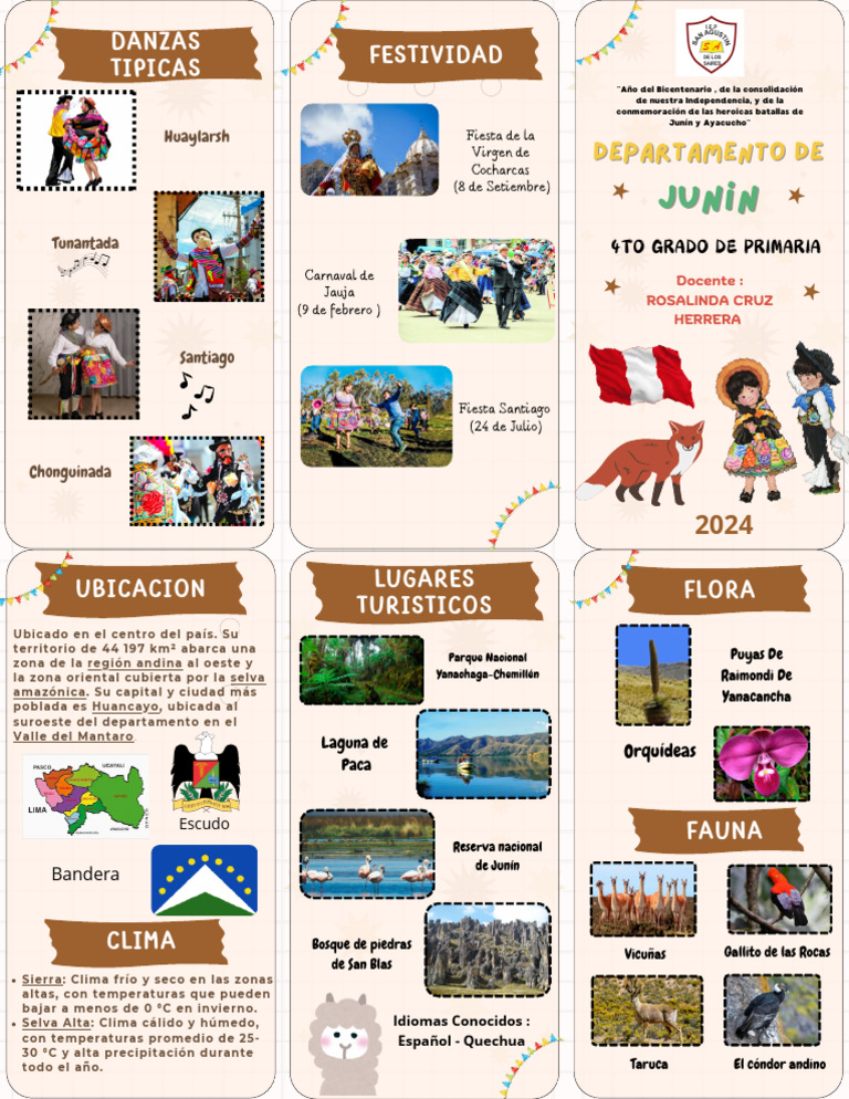 Triptico Junin | PDF | Ciencias de la Tierra