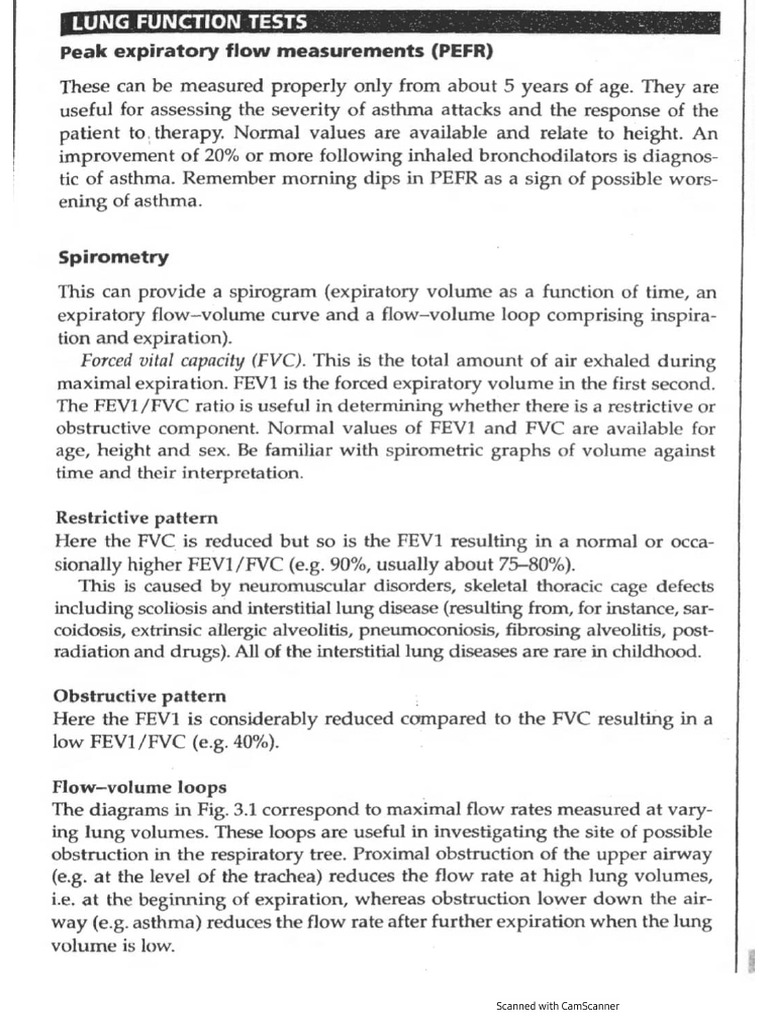 Survival Guide Lung Function Test | PDF