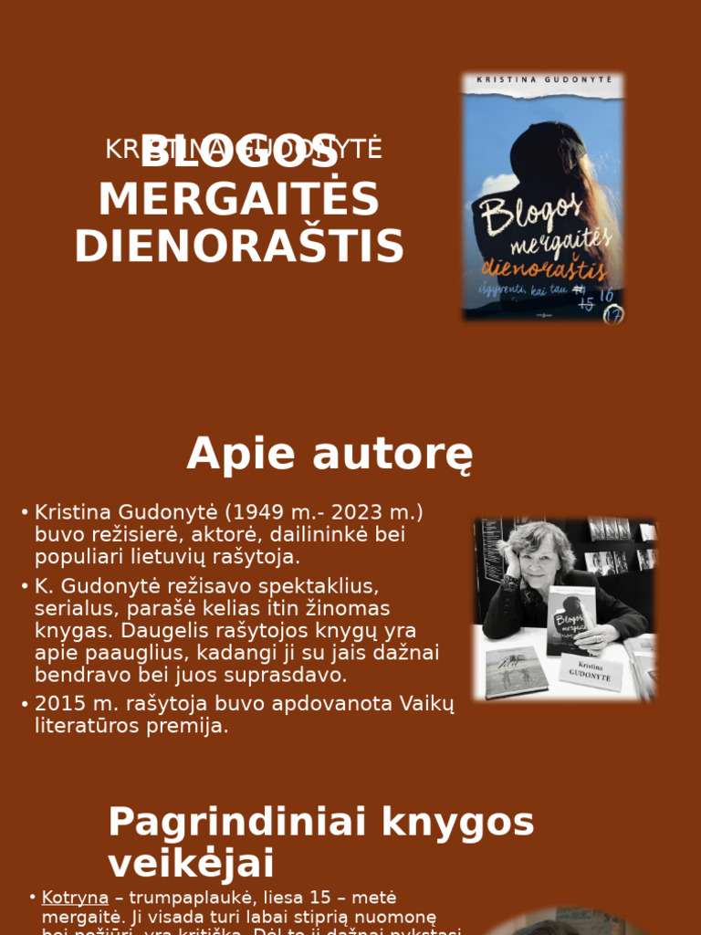 Blogos Mergaites Dienorastis | PDF