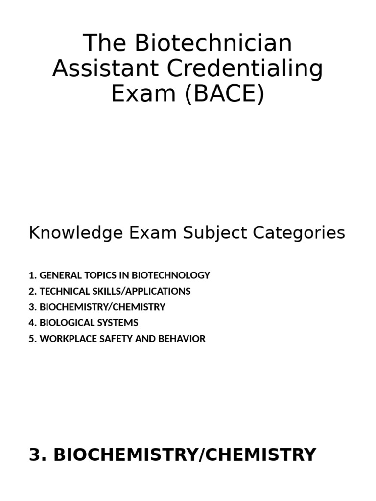 BACE Exam 3.0 Biochemistry-Chemistry v5 | PDF | Translation (Biology) | Dna