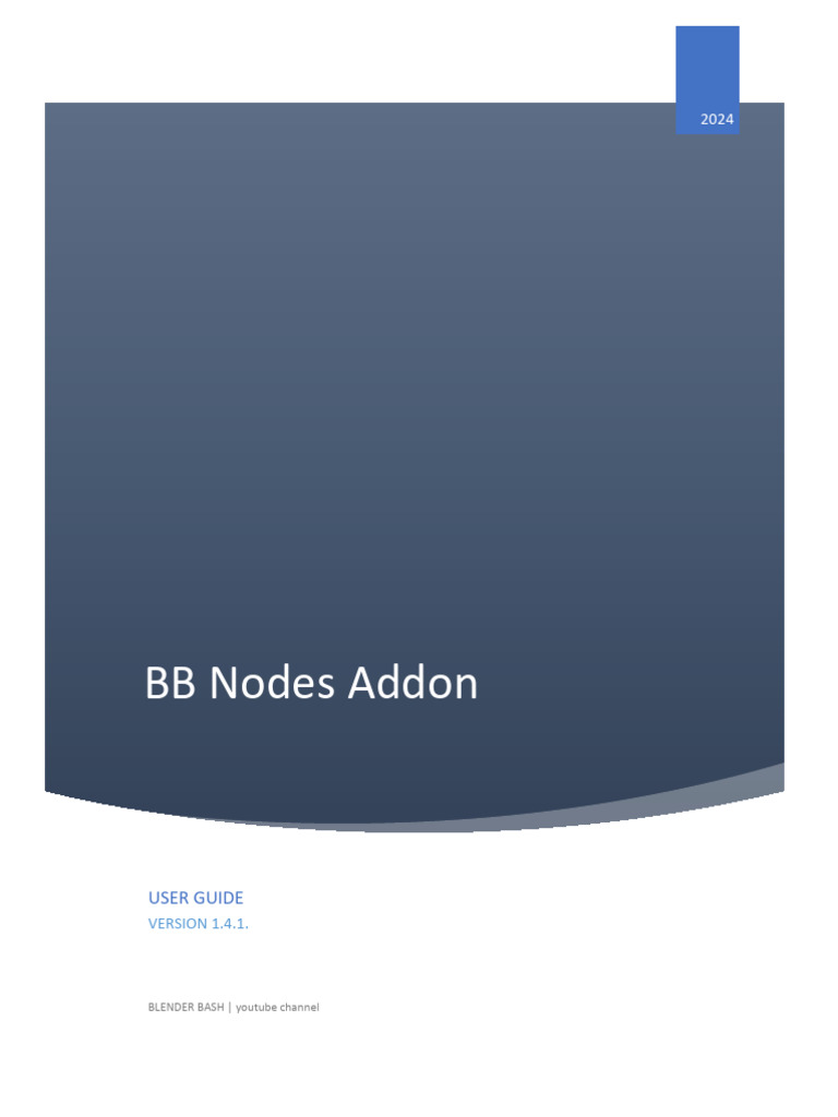 BB Nodes Addon User Guide | PDF