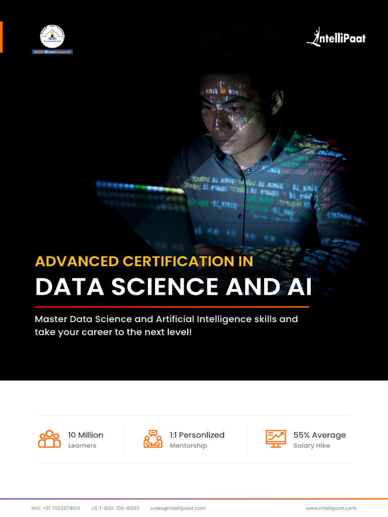 Advanced Certification in Data Science and AI IHUB IITR | PDF | Machine Learning | Artificial ...