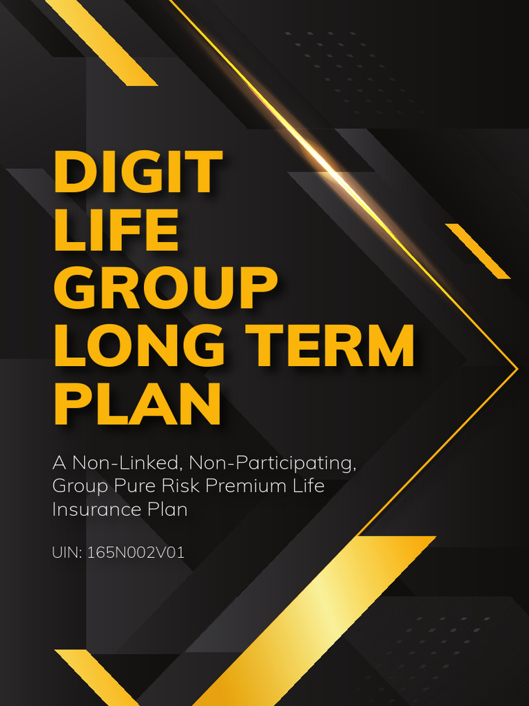 Digit Life Group Long Term Plan Brochure | PDF | Insurance | Medical Specialties