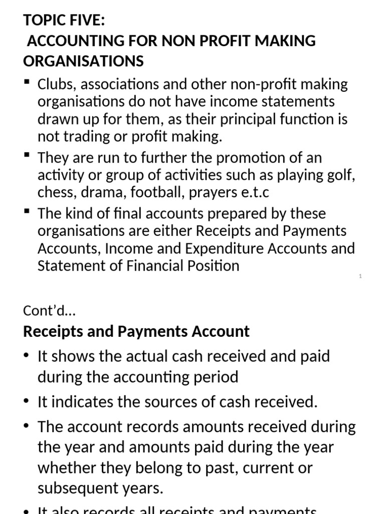 Accounting for Non-Profit Organizations | PDF | Expense | Income
