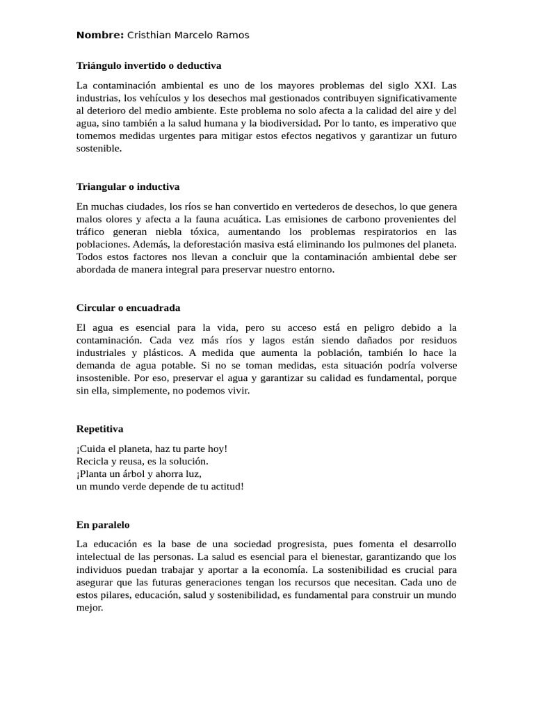 Estructuras de Los Textos | PDF