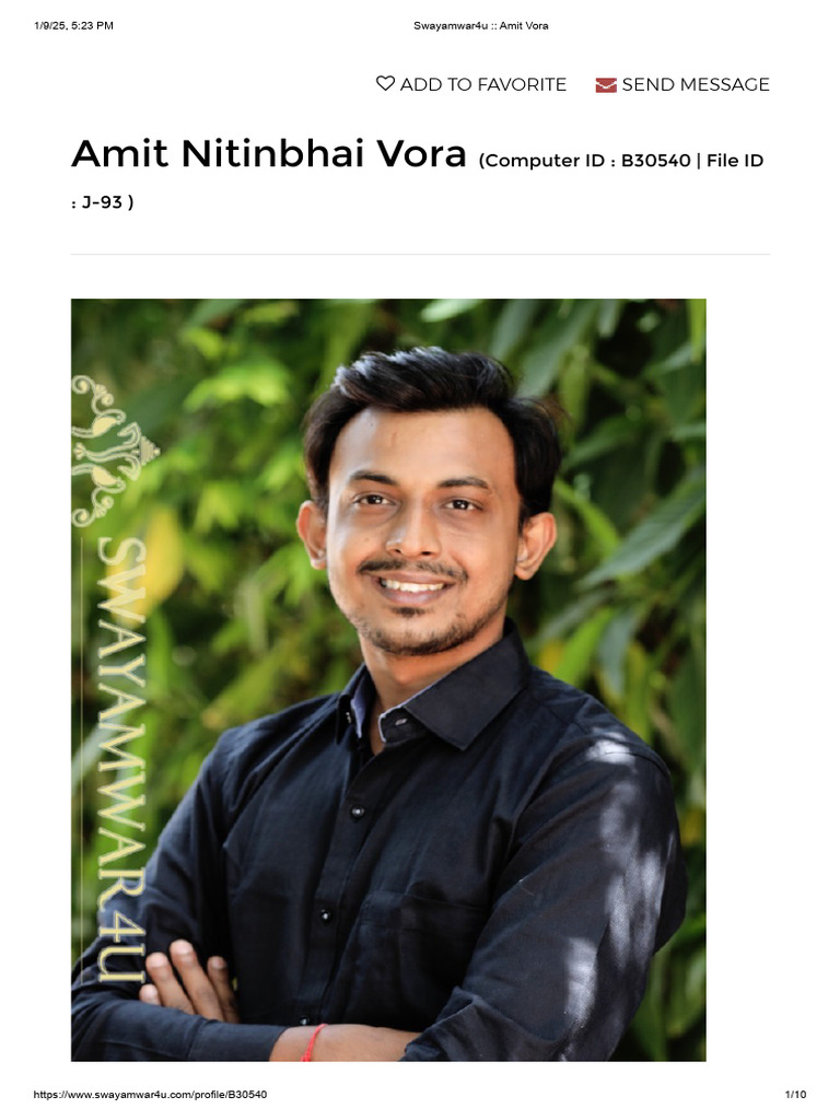 Swayamwar4u __ Amit Vora B30540 | PDF