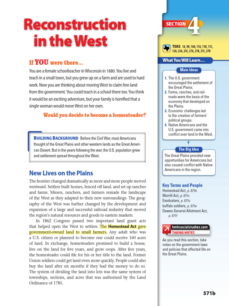 Chapter 17 Section 4 Reading | PDF | Cheyenne | Native Americans In The ...