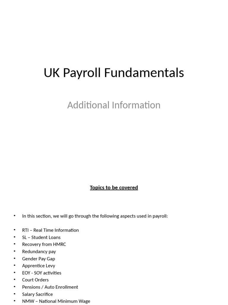 UK Payroll Essentials Guide | PDF | Pension | Payroll