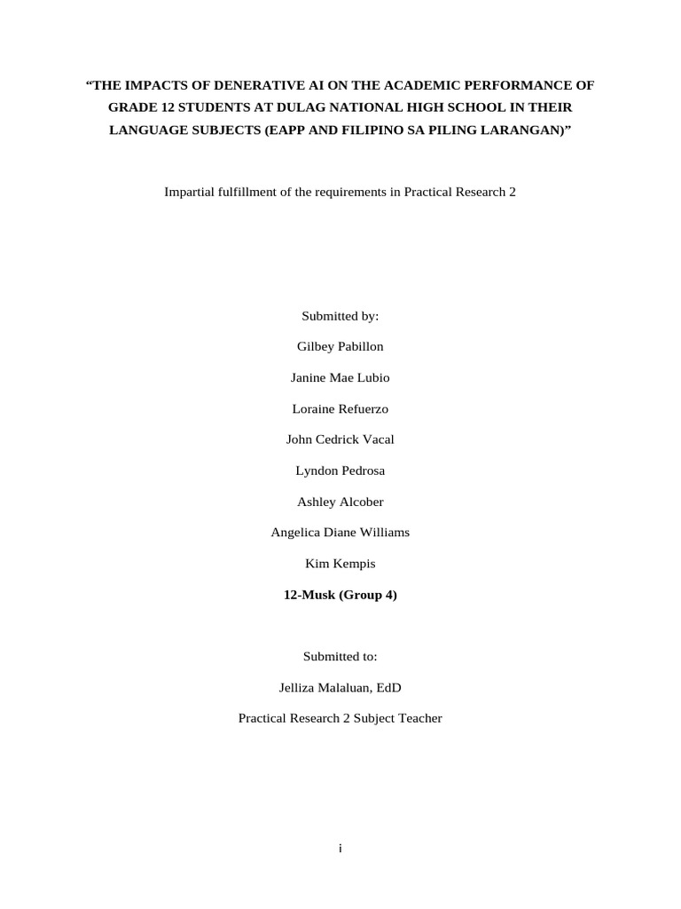 1st Part of Preliminary Pages (Research) | PDF | Artificial ...