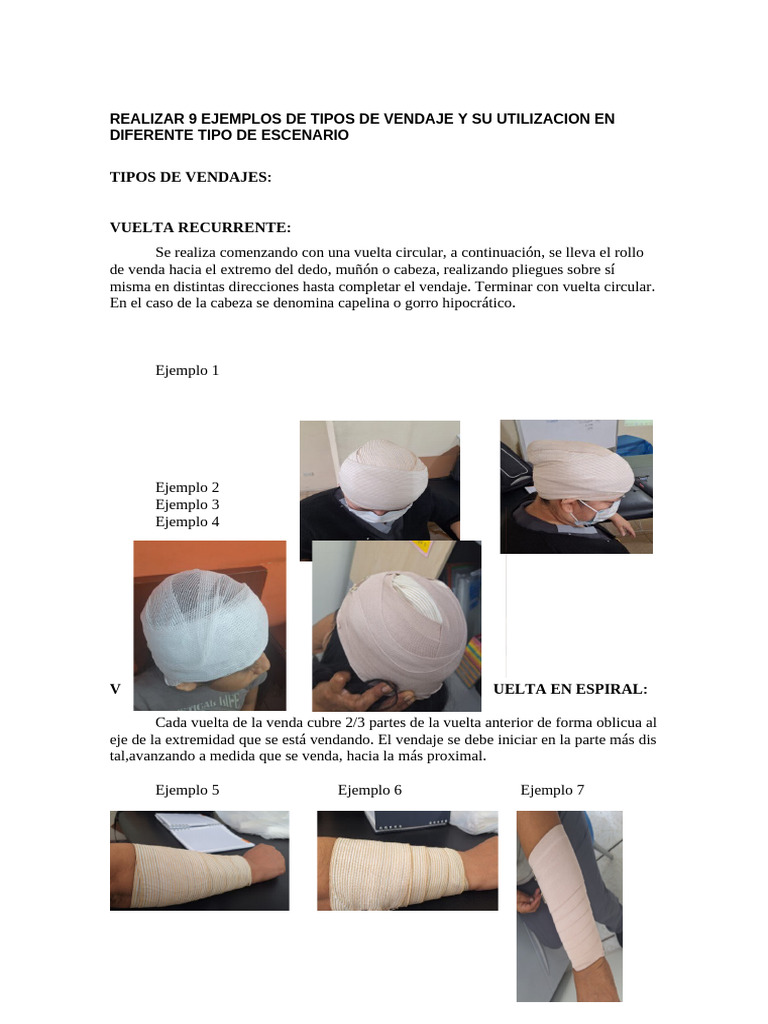 Tipos de Vendajes | PDF
